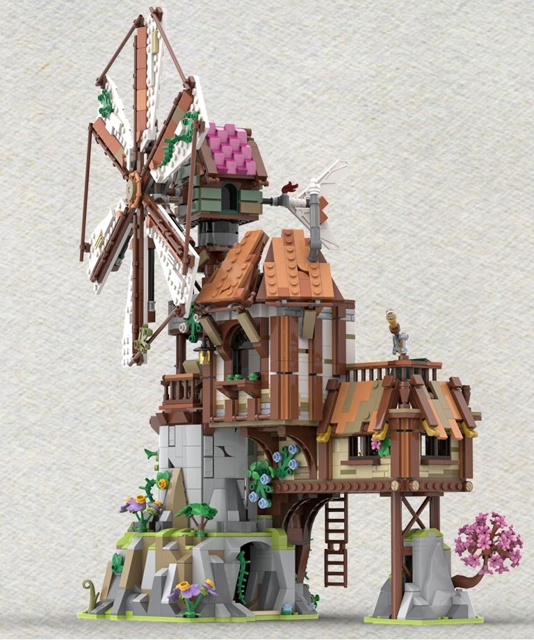 LEGO Bricklink 910003 pas cher, Le moulin de la montagne