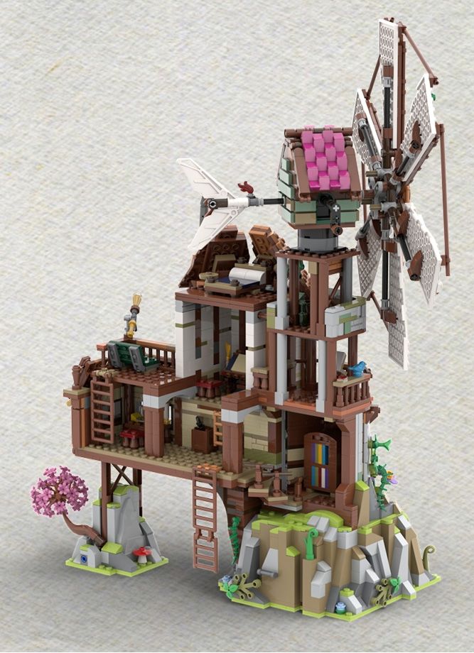 LEGO Bricklink 910003 pas cher, Le moulin de la montagne