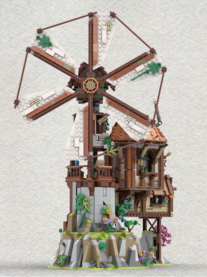 LEGO Bricklink 910003 pas cher, Le moulin de la montagne