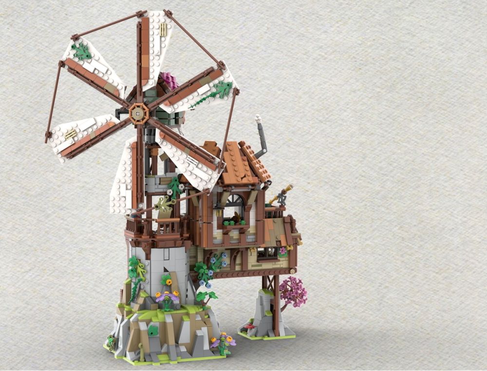 LEGO Bricklink 910003 pas cher, Le moulin de la montagne