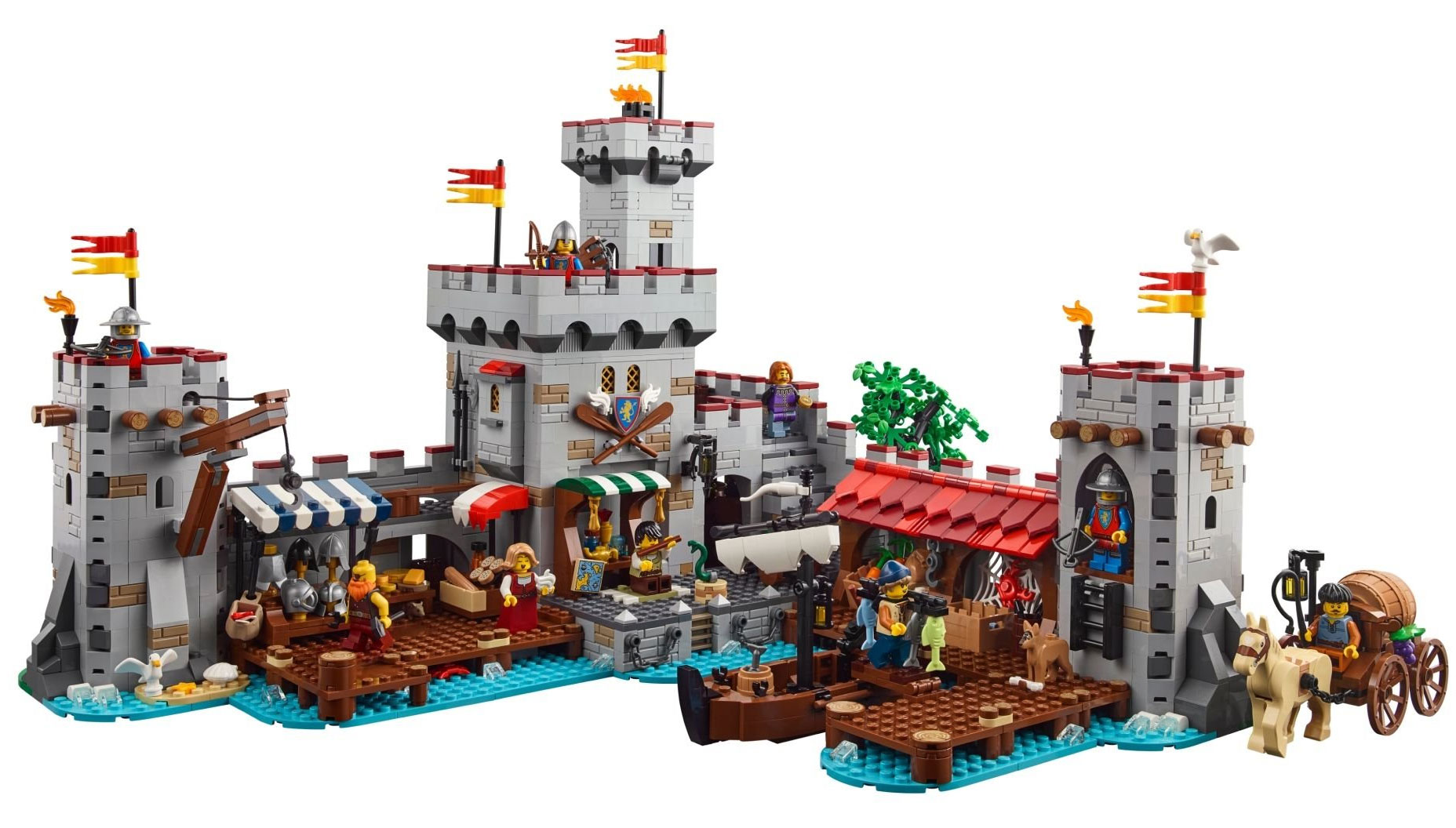 LEGO Bricklink 910047 pas cher, Marché médiéval au bord de la mer