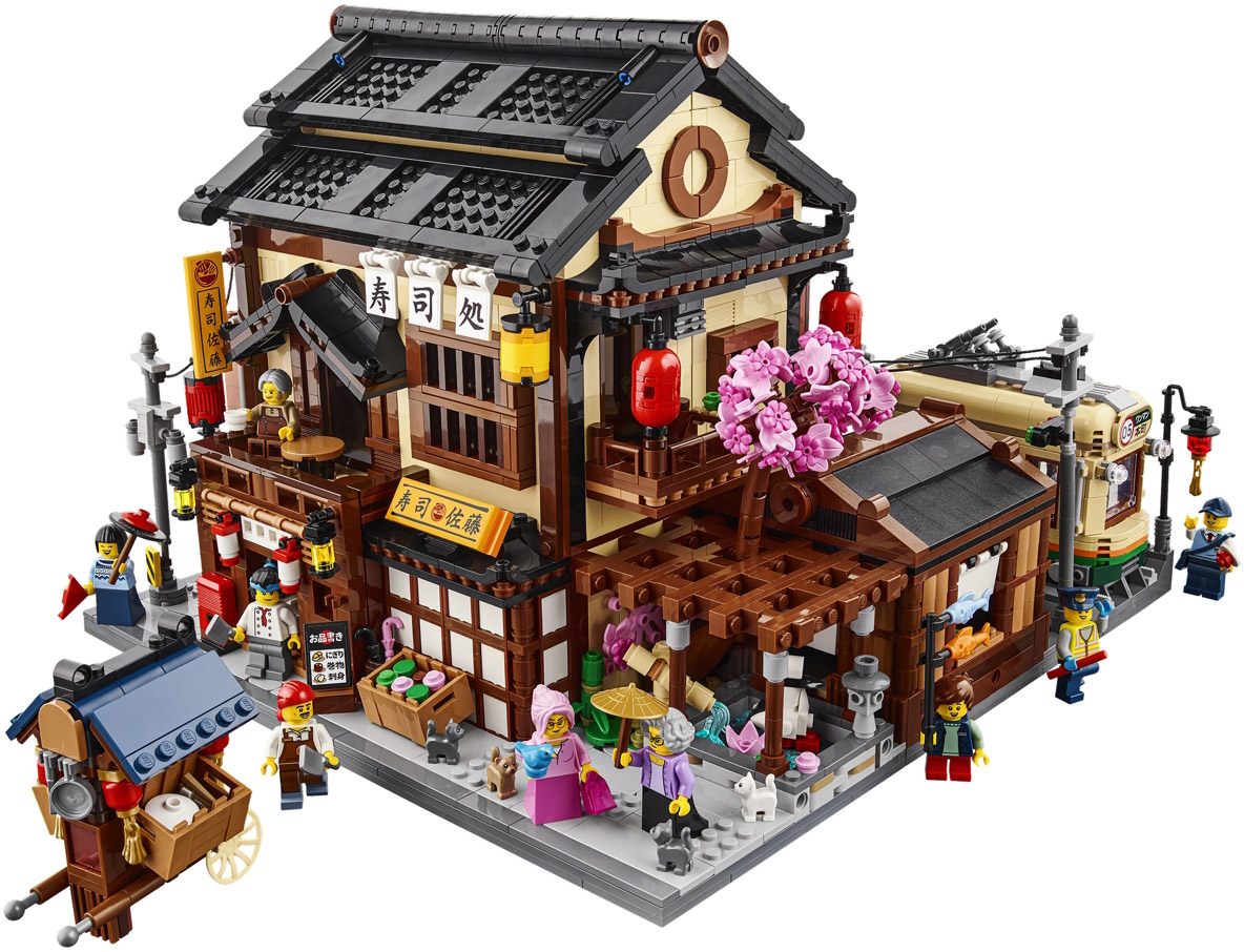 LEGO Bricklink 910060 pas cher, Le restaurant de sushis