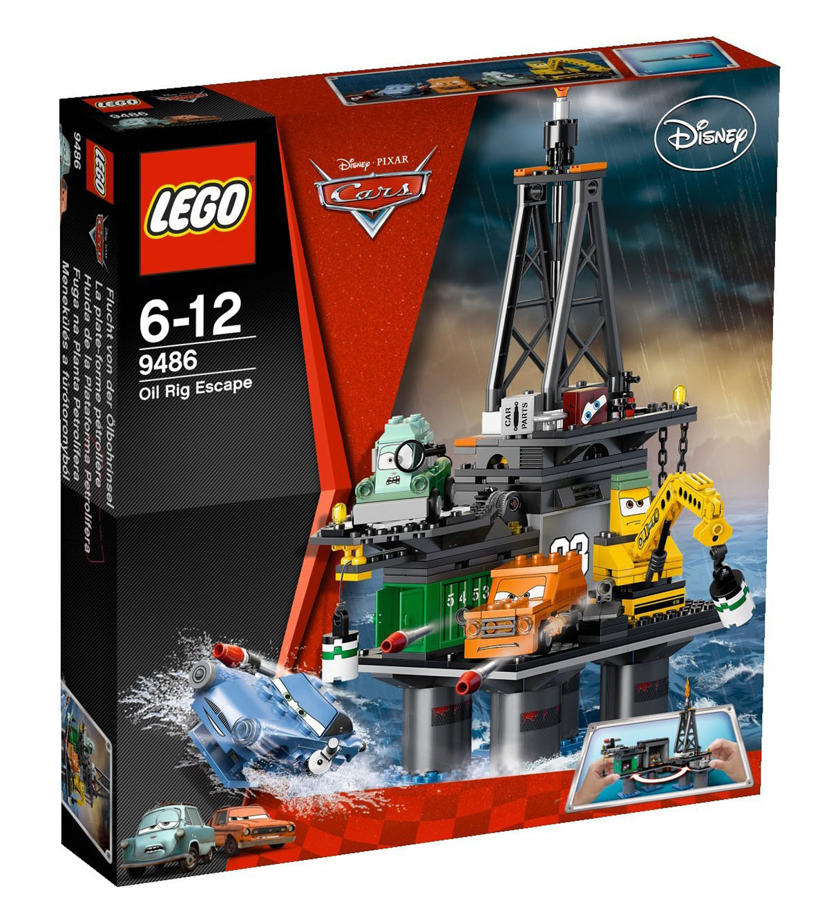 LEGO Cars 9486 pas cher, La plate-forme pétrolière