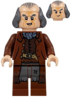 LEGO Minifigurines HP353 pas cher, Argus Filch - Chauve sur le dessus ...